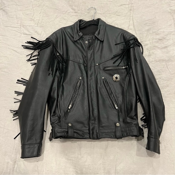 Harley-Davidson | Jackets & Coats | Vintage Harley Davidson Fringe ...